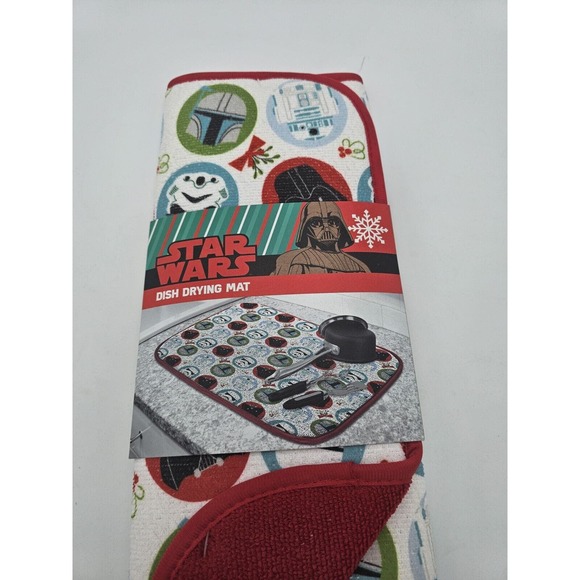 Disney | Kitchen | Star Wars Mandalorian Dish Drying Mat Christmas ...
